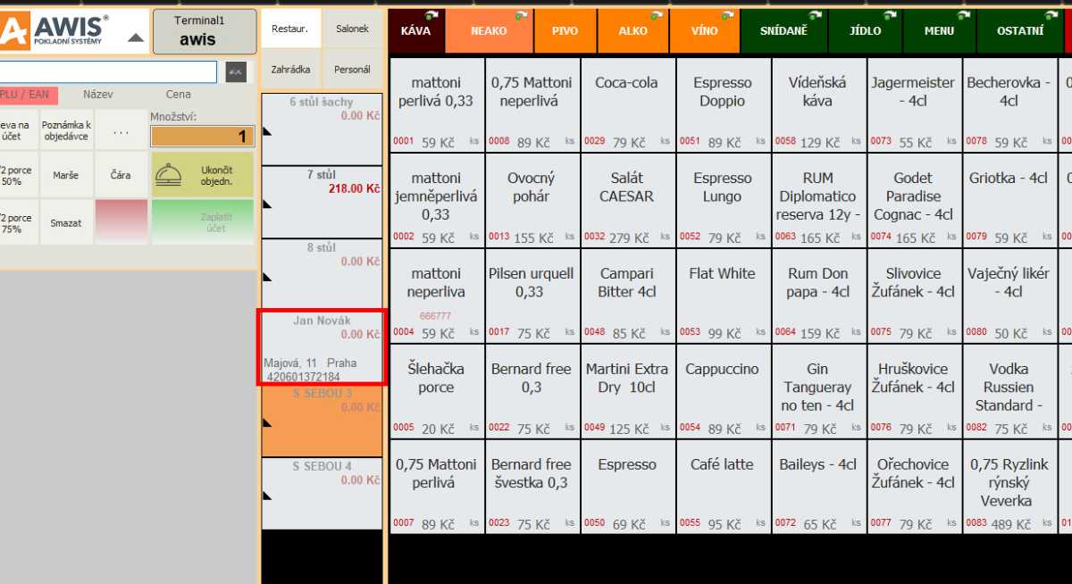 Rozvoz - Rozšíření pokladny AWIS - E-shop AWIS